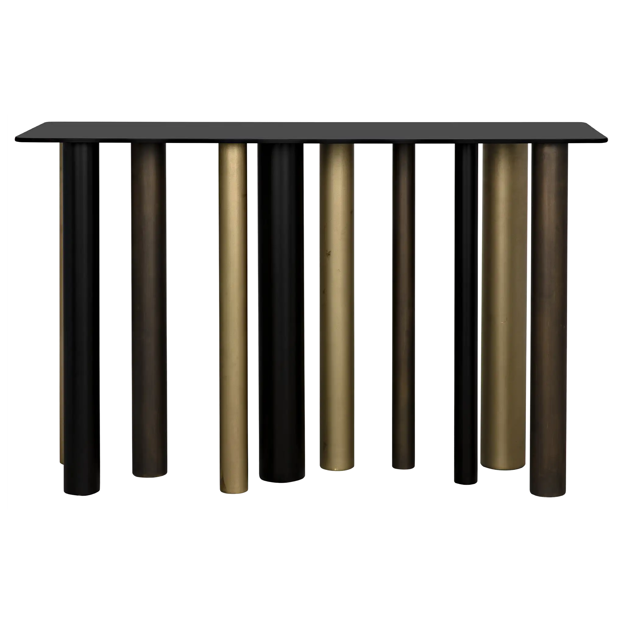 Tessio console, steel – Worth and Co