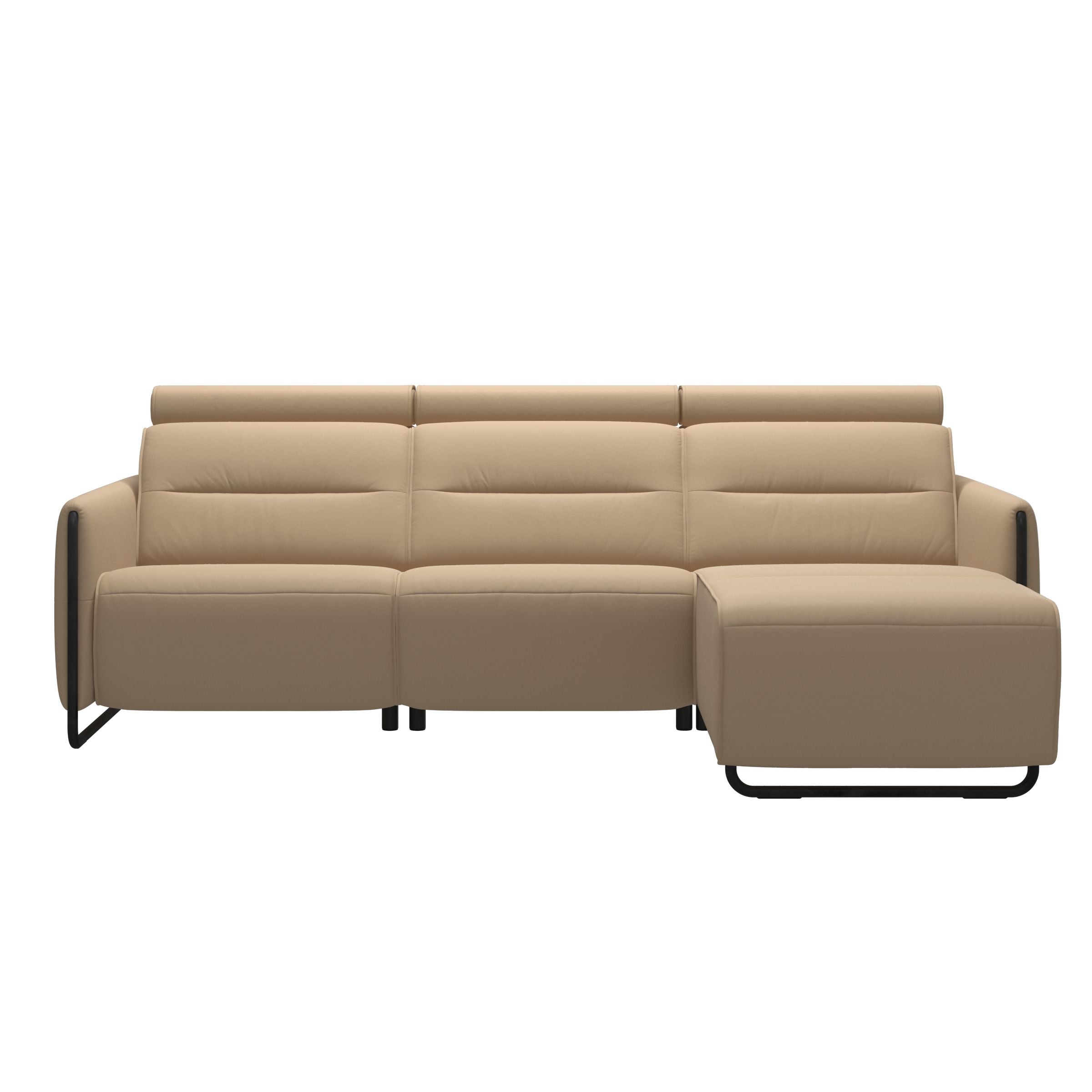 Stressless emily steel 2 seater power left with long seat m Worth and Co